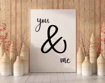 You and Me Print | Etsy