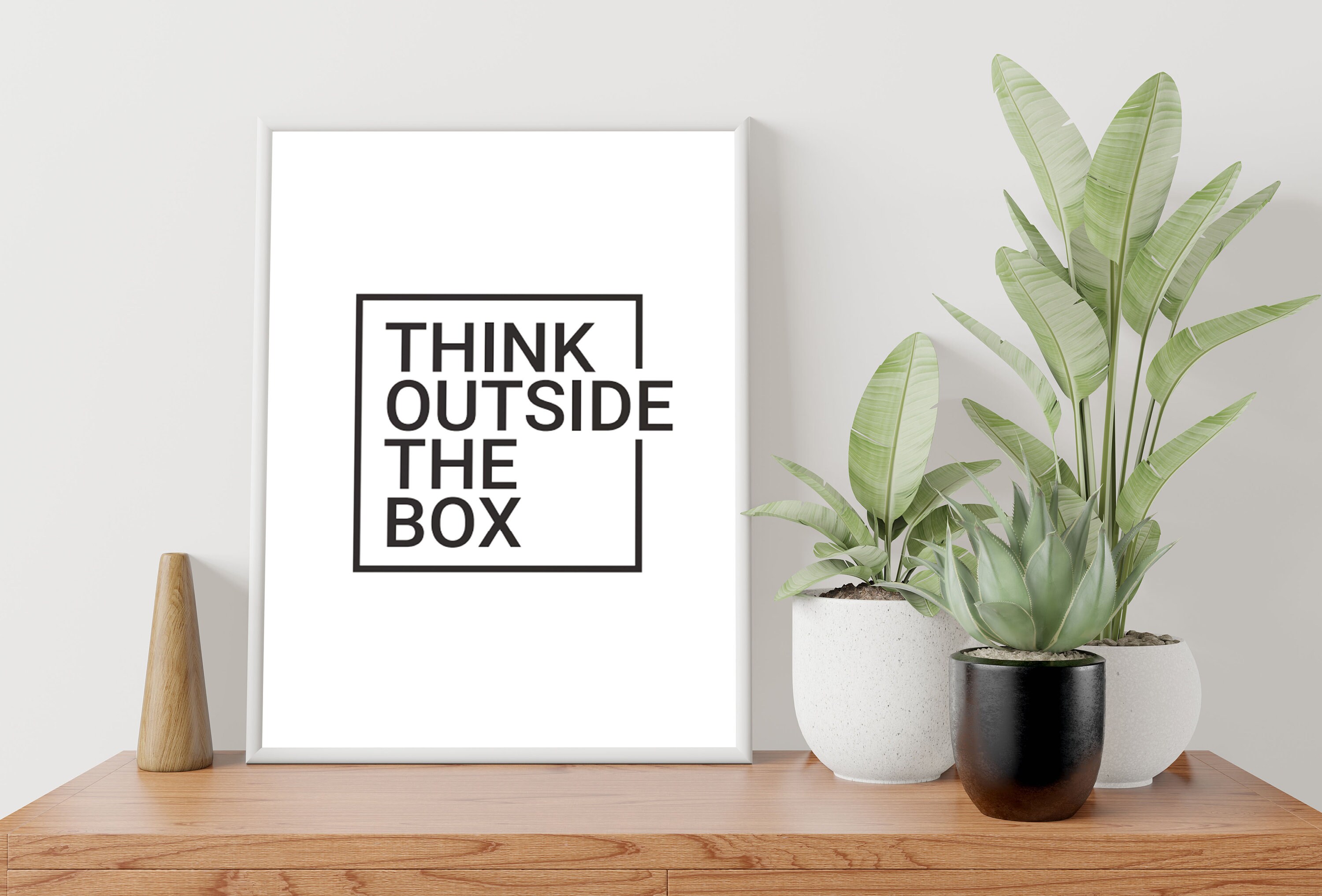 Think Outside the Box Print Printable Wall Art Print Digital - Etsy