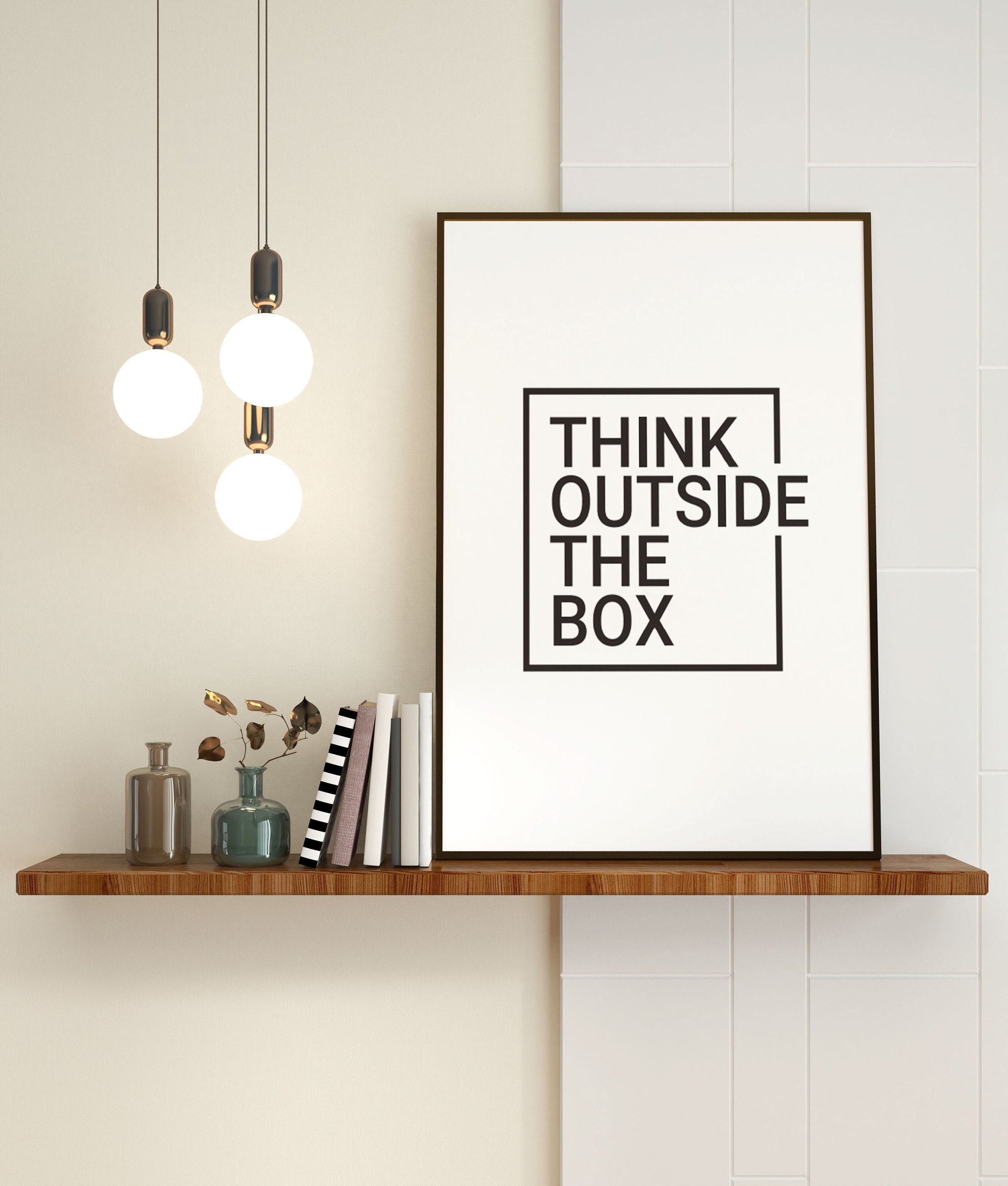Think Outside the Box Print Printable Wall Art Print Digital - Etsy
