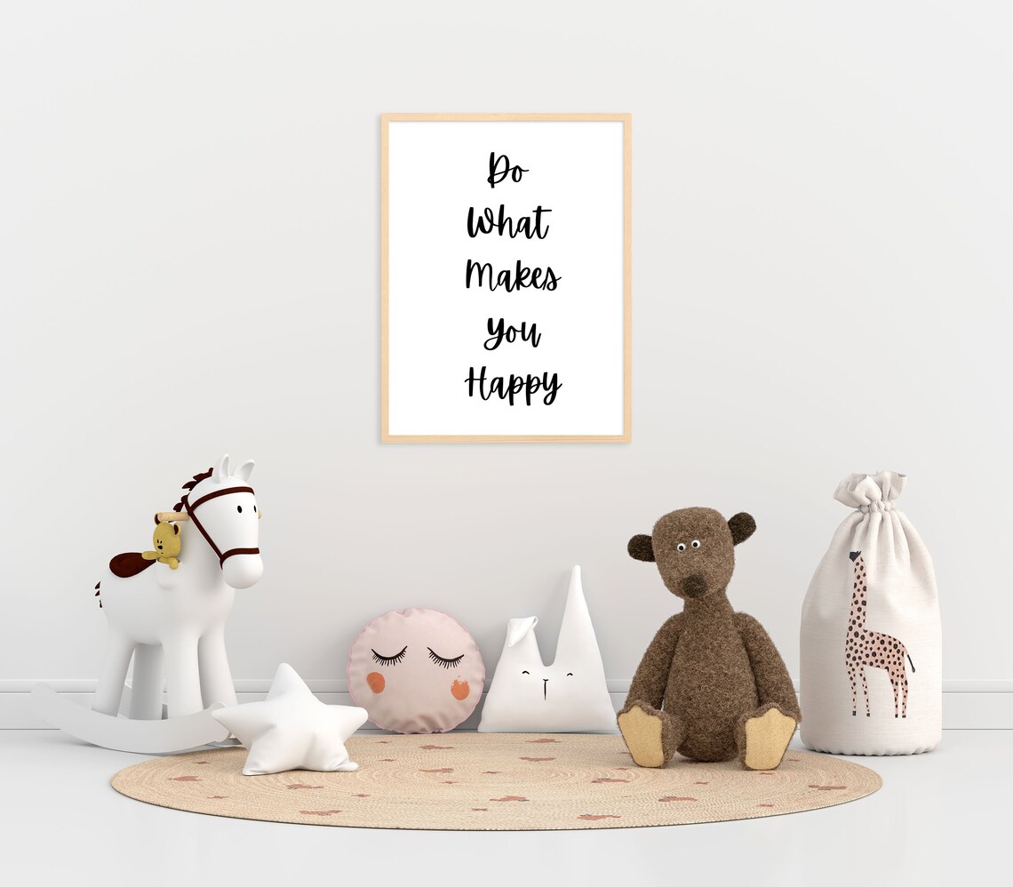 Do What Makes You Happy Digital Sign, Inspirational Sign, Motivational ...