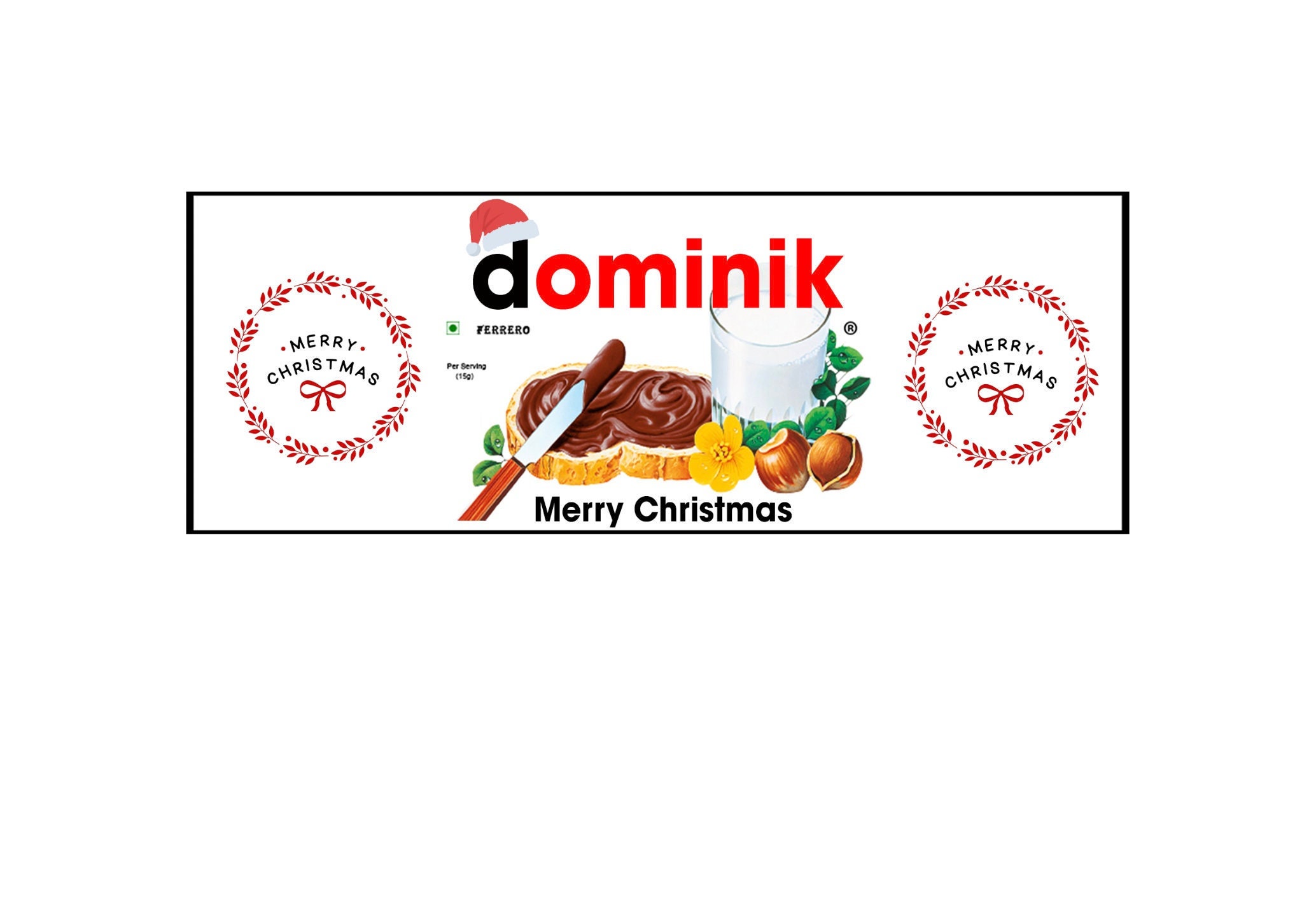 Nutella Label Template