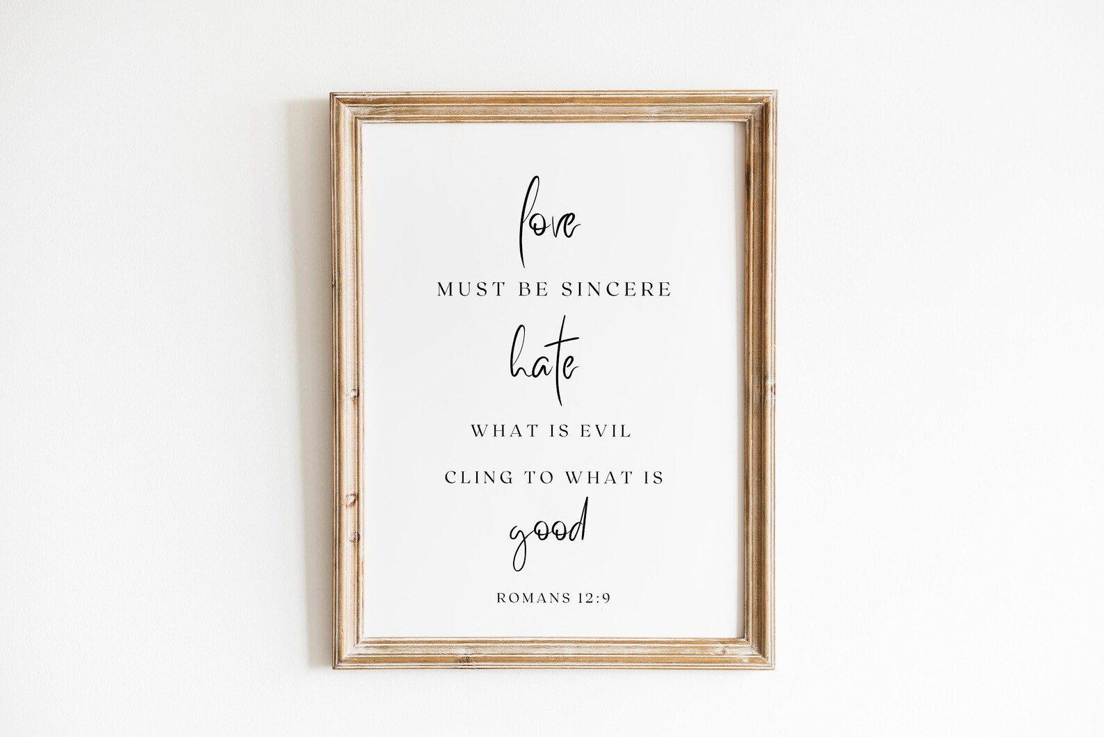 Bible Verses Printable Romans 12:9 Love Must Be Sincere - Etsy