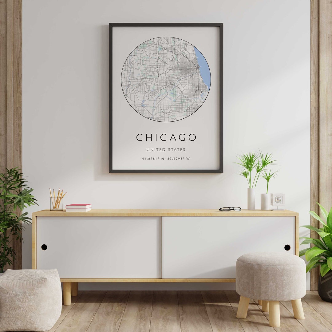 Personalized Map Print, New Home Gift, Map Prints Poster, Anniversary ...