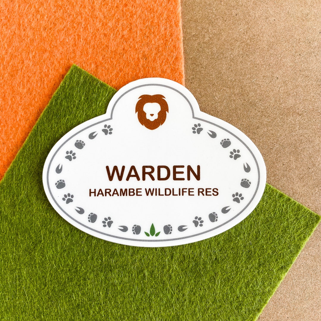 Warden Sticker | Kilimanjaro Safari Laptop or Water Bottle Sticker - Etsy