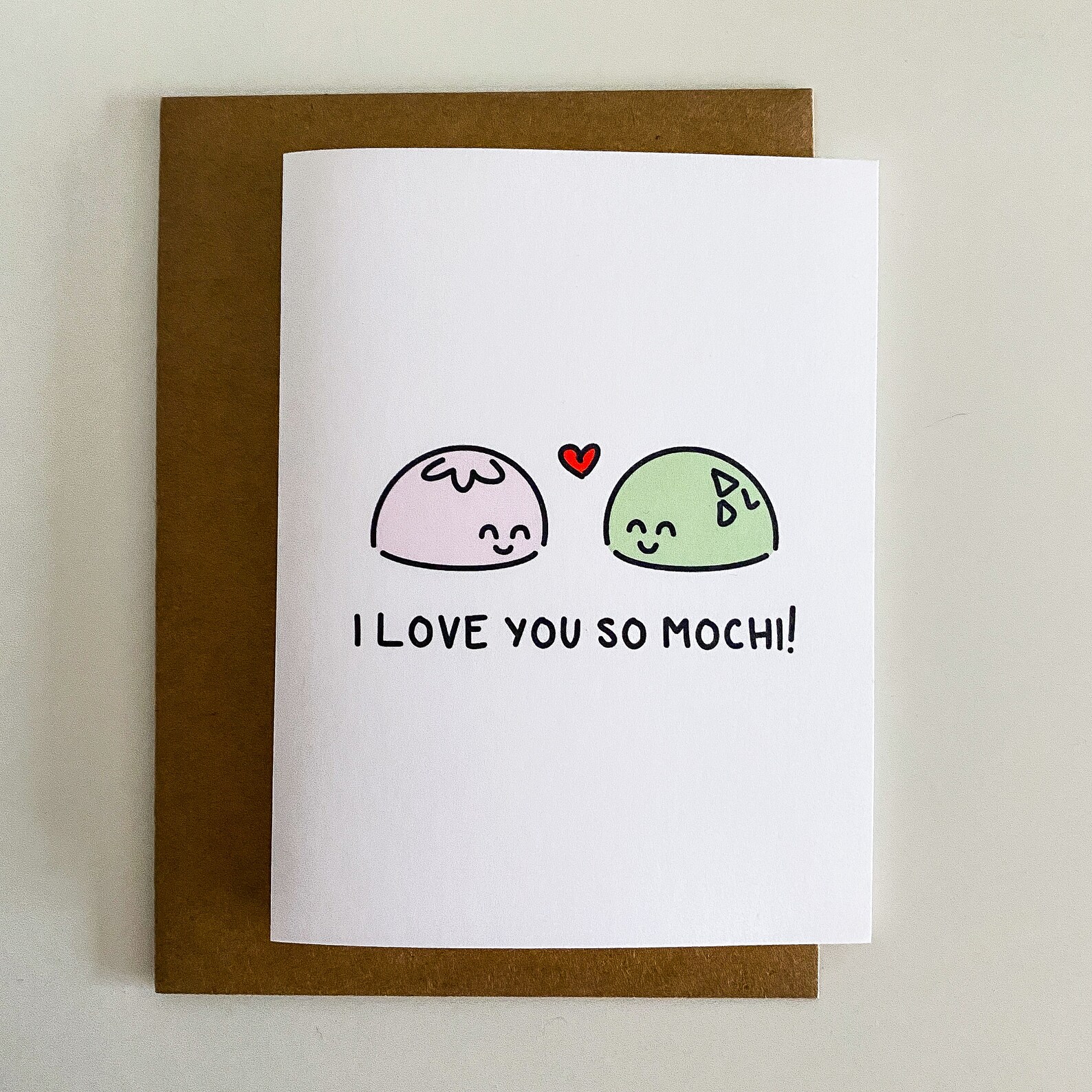 I Love You so Mochi Greeting Card - Etsy