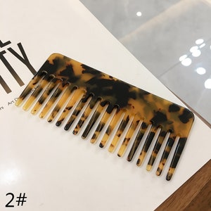 Colorful Tortoise Shell Hair Comb, Acrylic Hair Comb, Hair Accessory ...