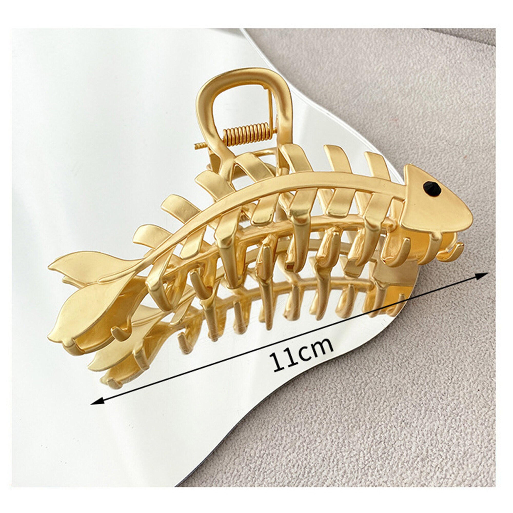 Fishbone Hairpin Metal Hair Claws Large Hair Claws Luxury - Etsy