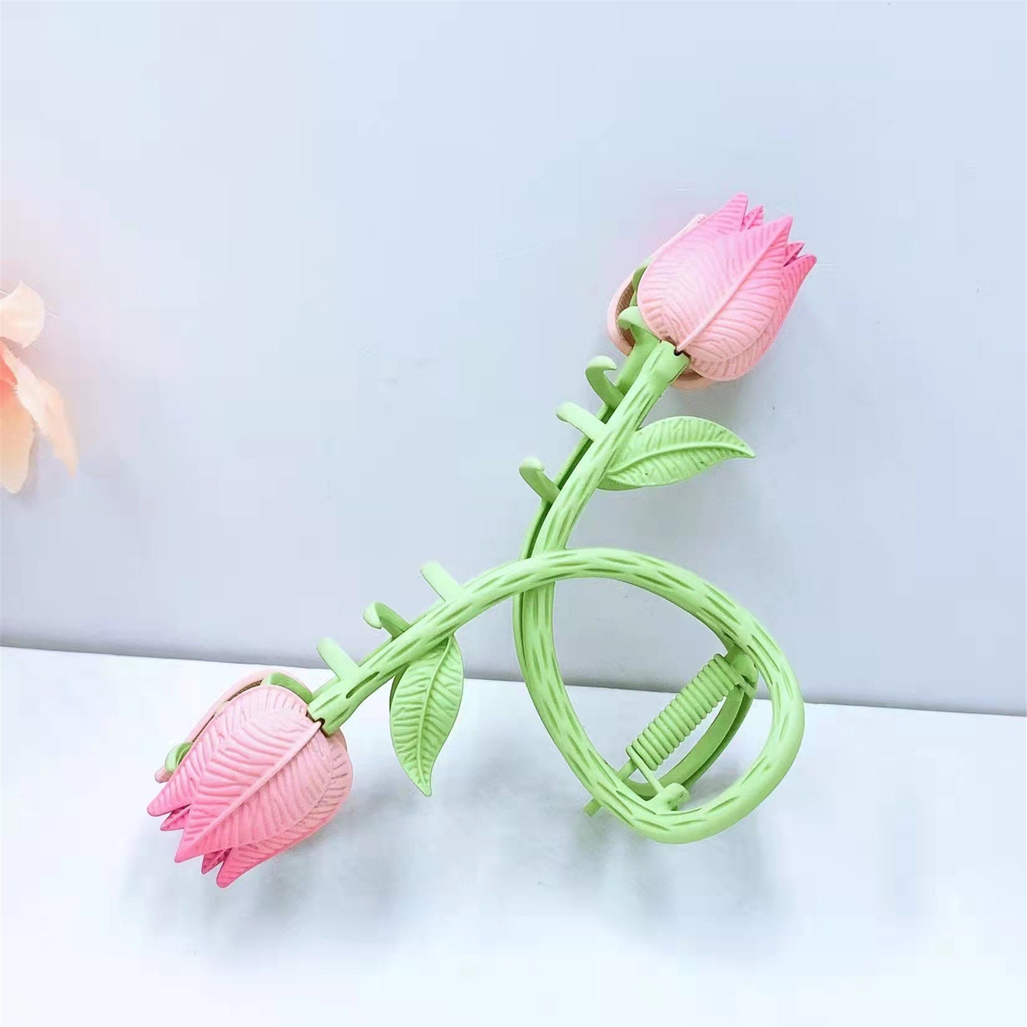 1 Pack Tulip Hair Claws Metal Hair Claws Flower Hair Clip - Etsy