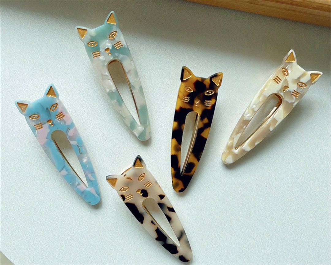 4 Pack Cute Cat Hair Clip, Cat Duckbill Clip, Animal Hairpin, Designer ...