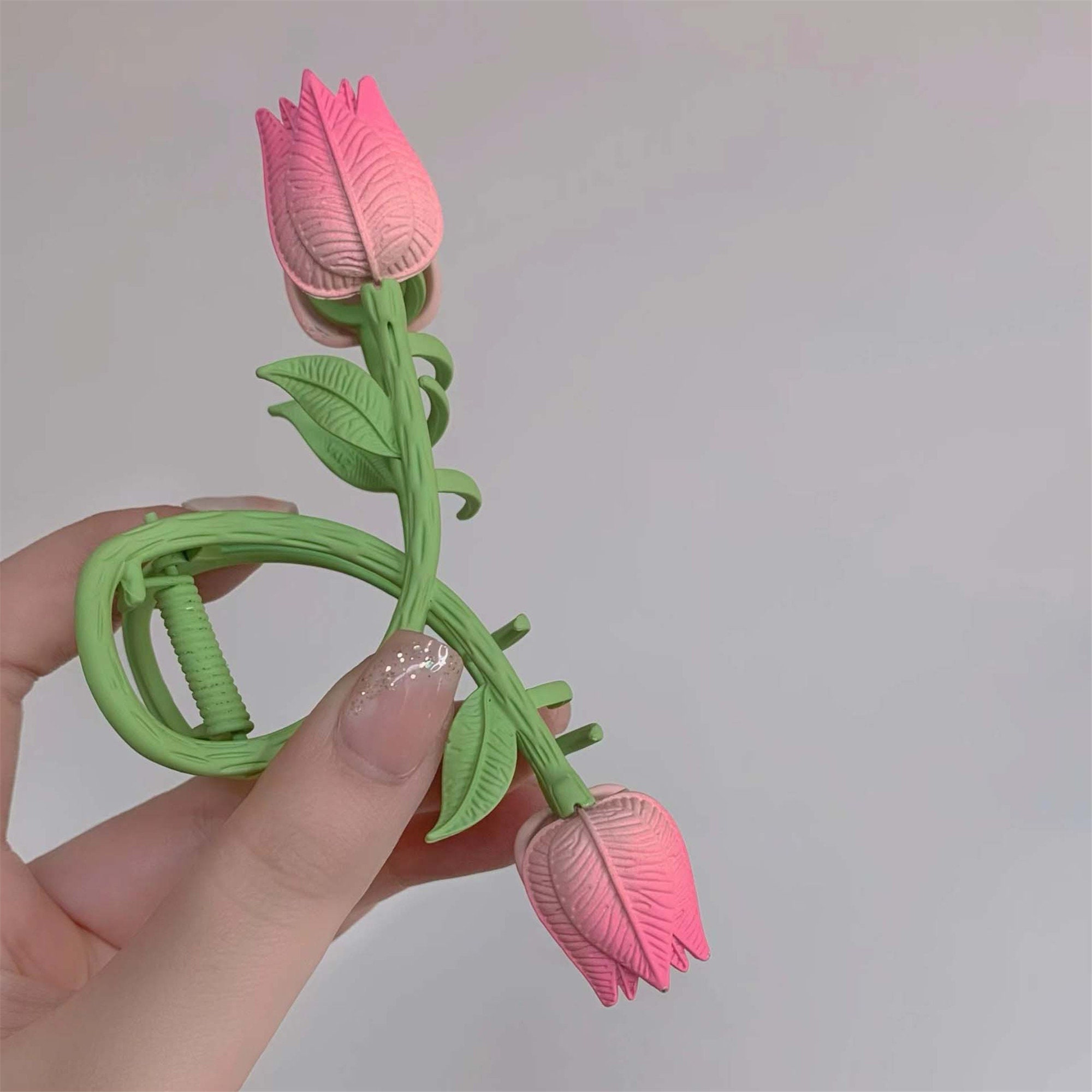 1 Pack Tulip Hair Claws Metal Hair Claws Flower Hair Clip - Etsy