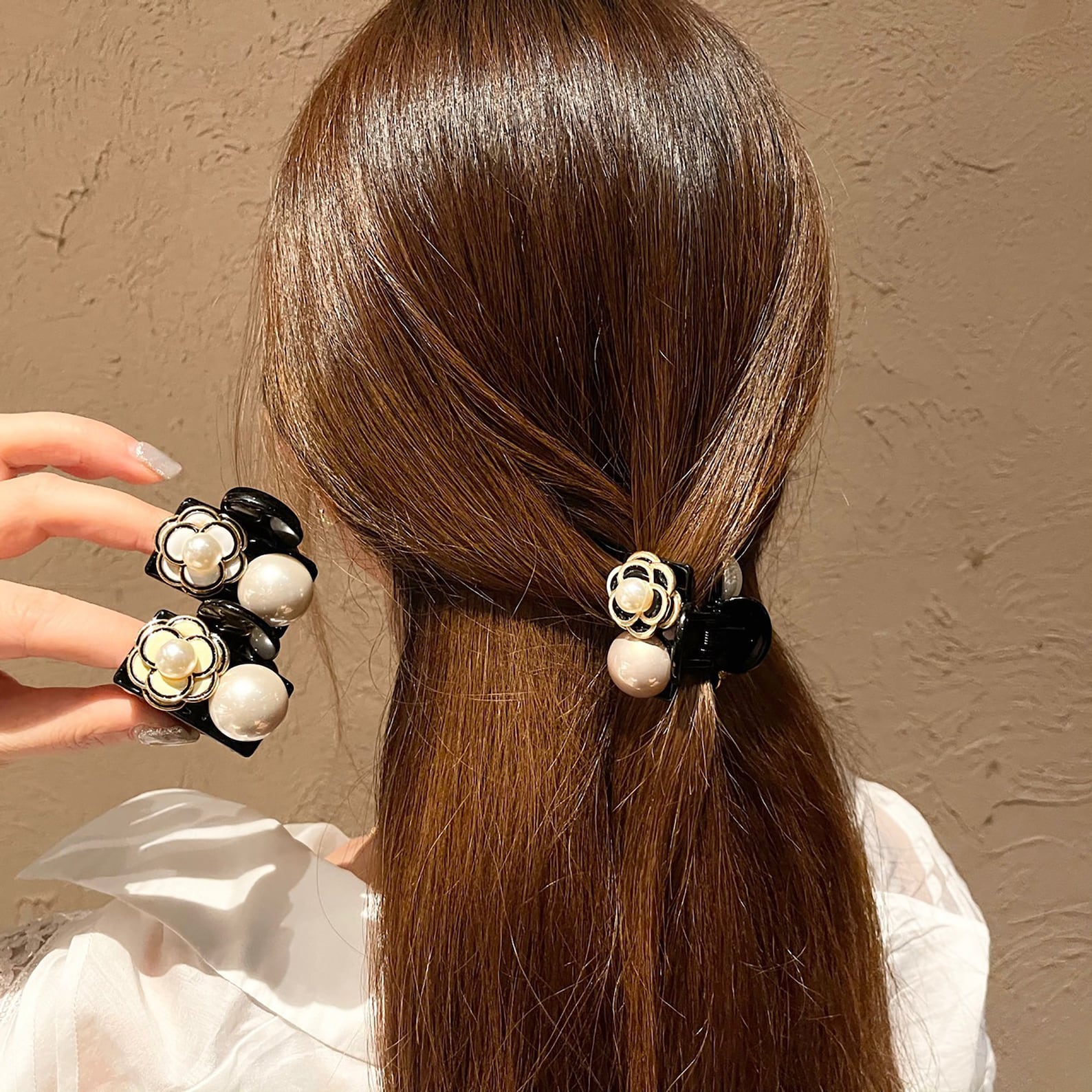 1 Pc Luxury Pearl Hair Claws Designer Hair Clips Hair | Etsy