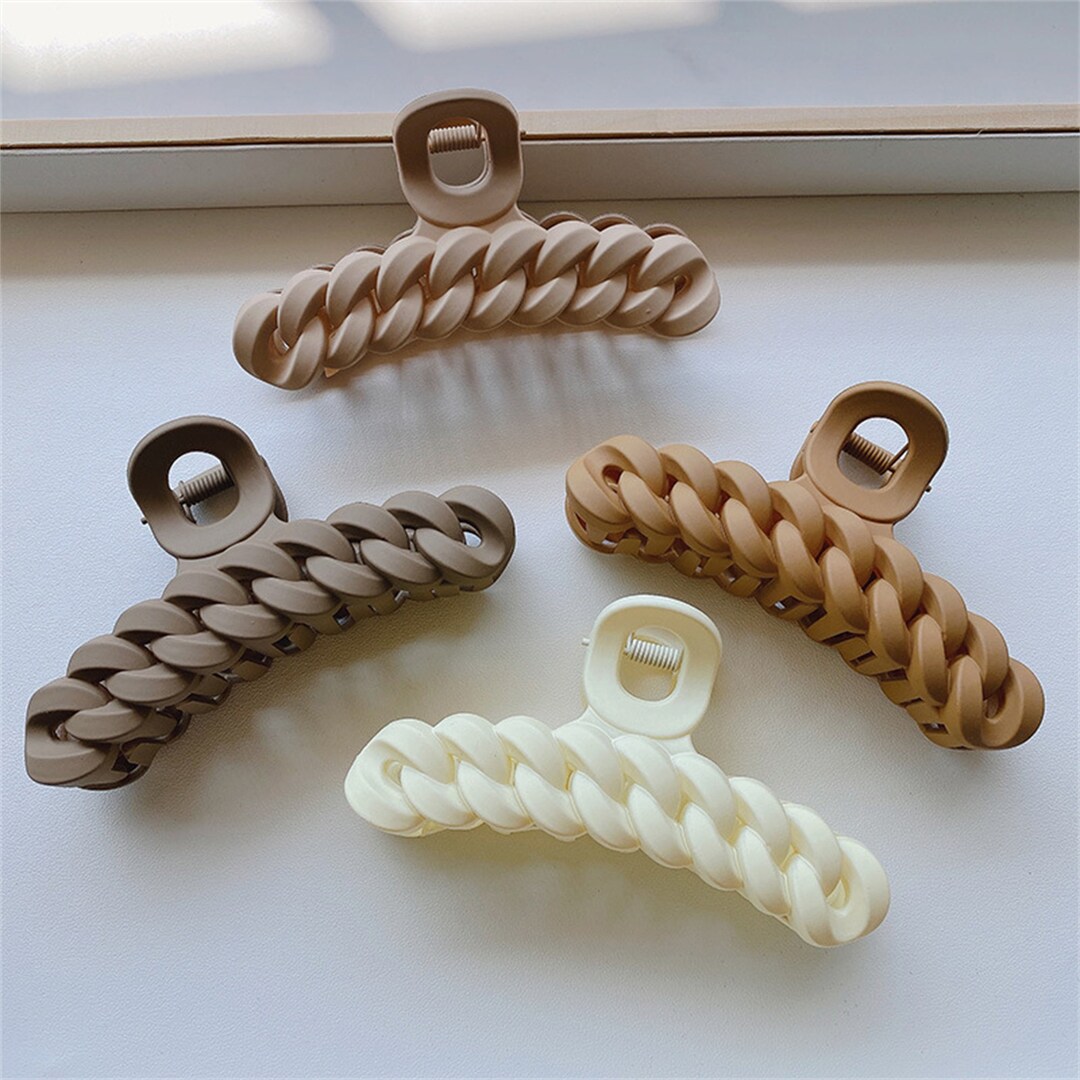 1 Pack Chain Hair Claw Acrylic Hair Claws Daily Hair Claw - Etsy