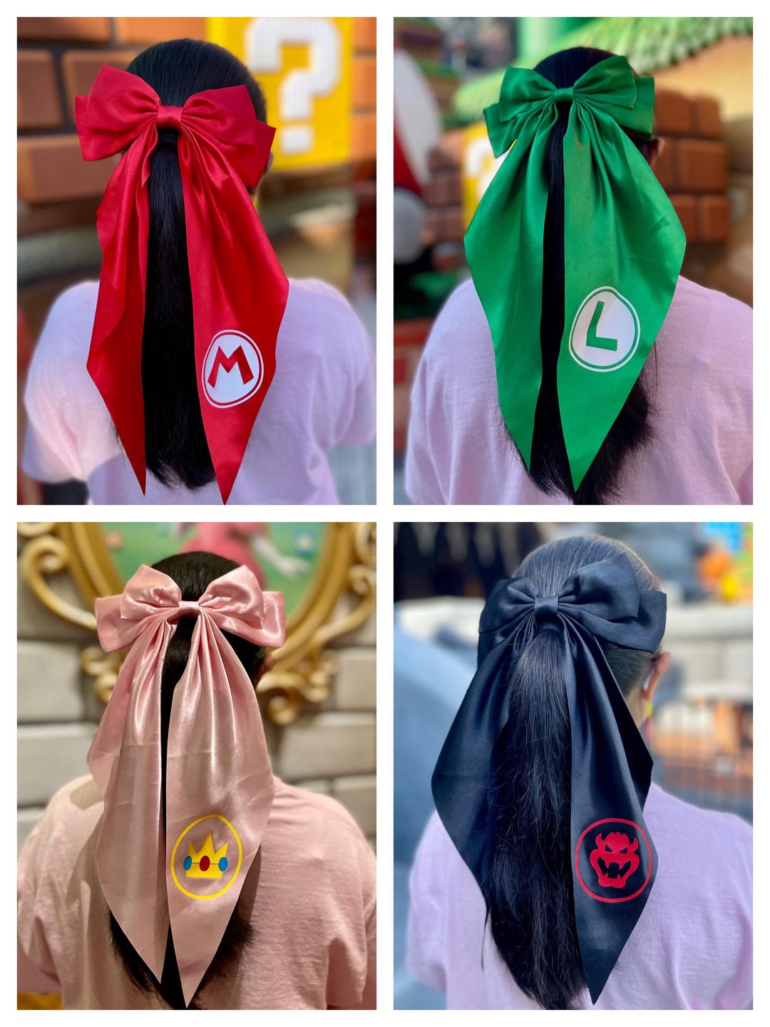 Super Video Game Bros Bows - Etsy