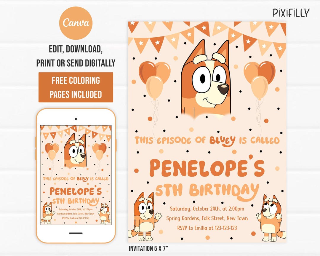 Editable Bingo Birthday Invitation Bingo Birthday Party Invitation ...