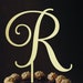 Wedding Cake Topper Letter R Cake Toppers for Wedding Rustic - Etsy