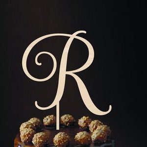 Wedding Cake Topper Letter R Cake Toppers for Wedding Rustic - Etsy