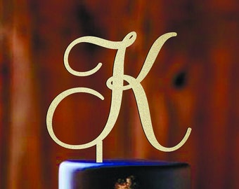 Cake Topper Monogram - Etsy