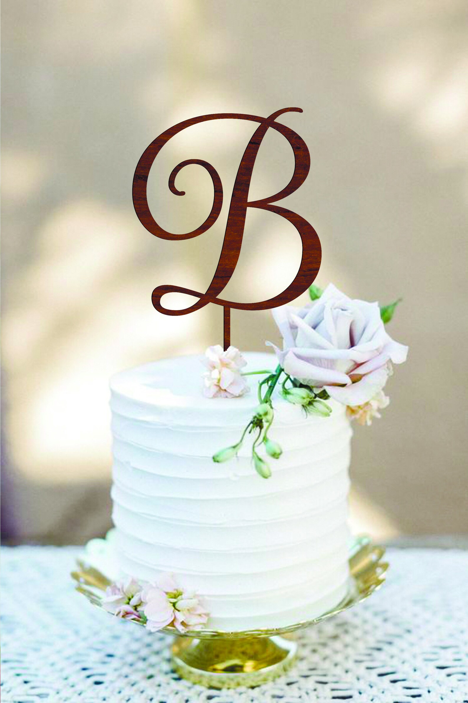 Wedding Cake Topper Letter R Cake Toppers for Wedding Rustic - Etsy
