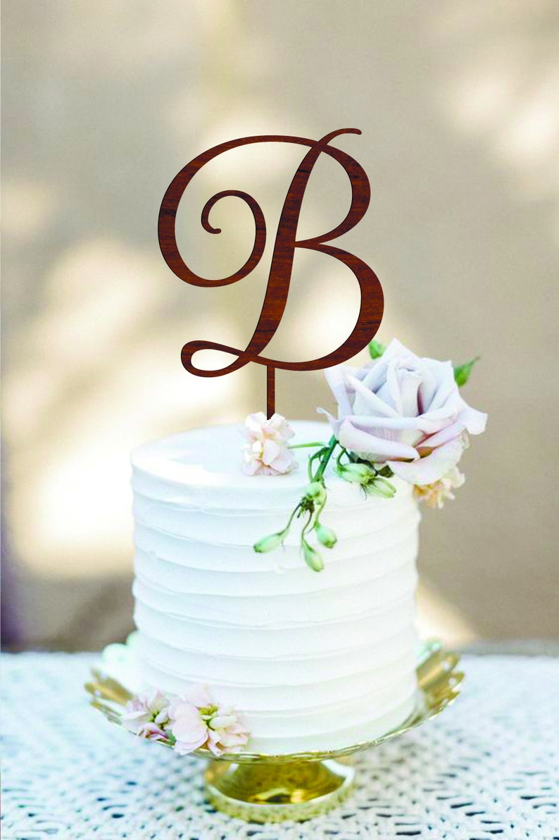 Wedding Cake Topper Letter R Cake Toppers for Wedding Rustic - Etsy