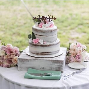 Amore Wedding Cake Topper Rustic Wood Wedding Cake Topper Amore ...