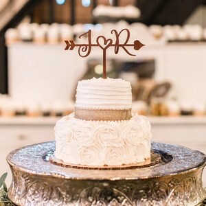 Cake Topper for Wedding Arrow Wedding Cake Topper M Rustic Arrow Cake ...
