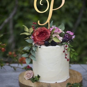 Wedding Cake Topper Letter R Cake Toppers for Wedding Rustic - Etsy
