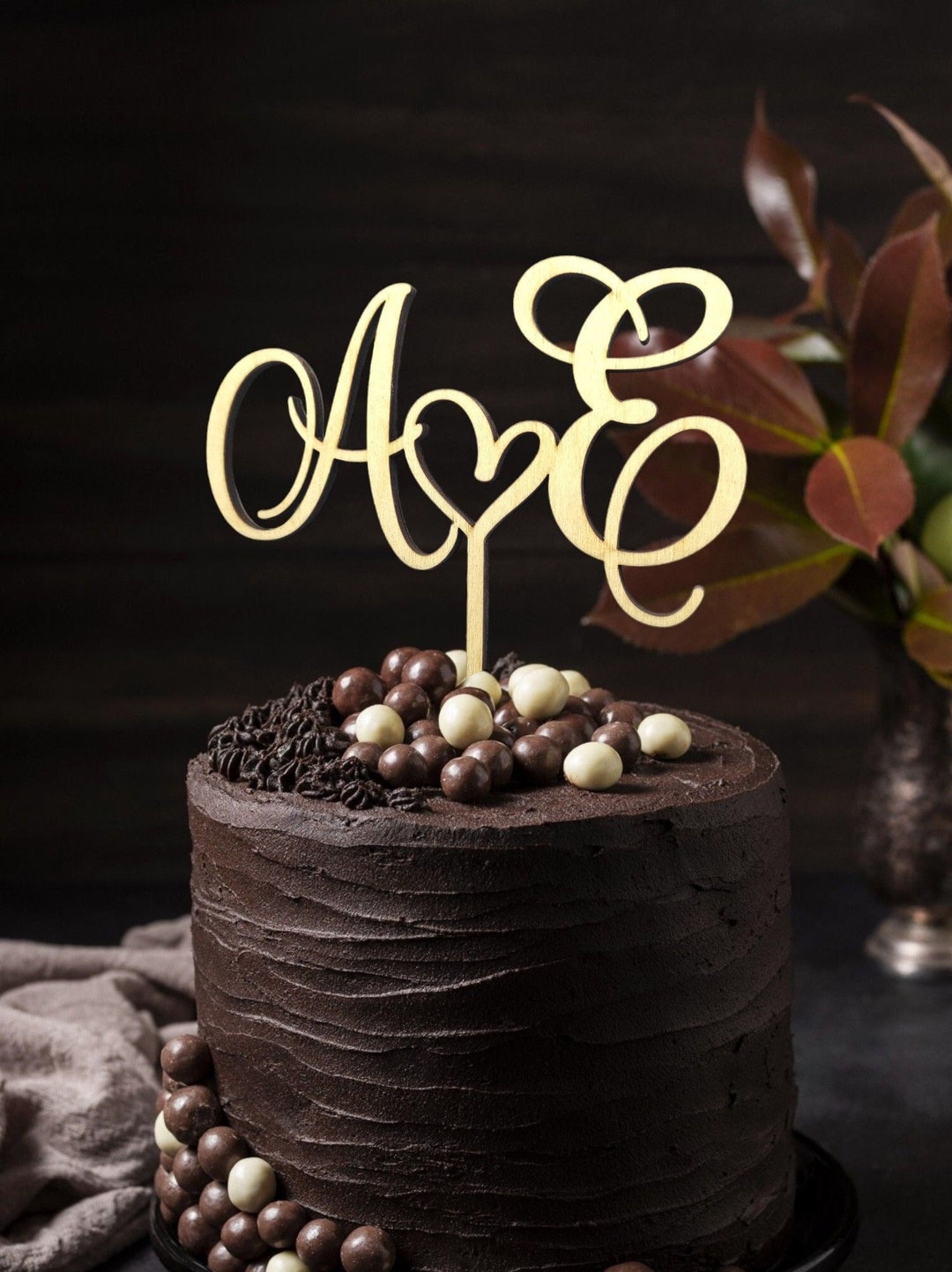 Monogram Wedding Cake Topper Personalized Wedding Cake Topper Custom ...