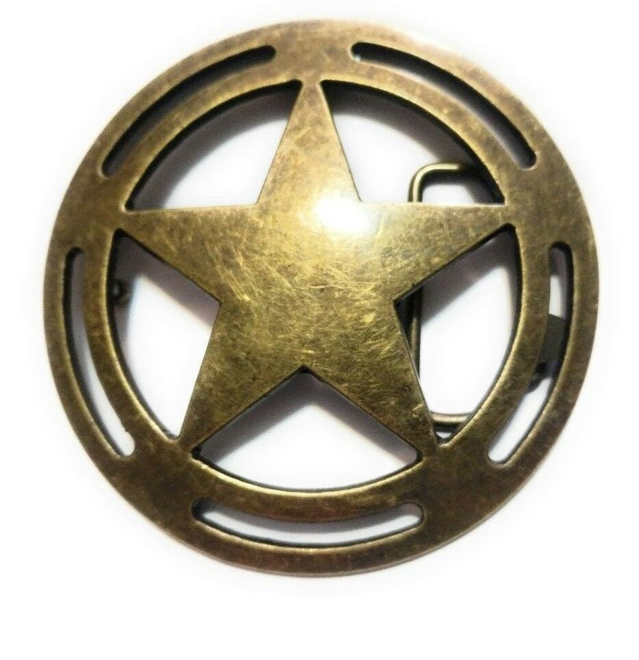 Large 4 Old West Star Belt Buckle Cowboy Marshall - Etsy