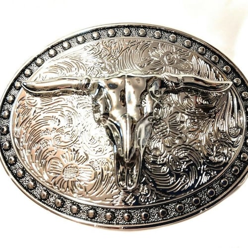 Beautiful Bull Western Belt Buckle Steer Cowboy Rodeo Buckle - Etsy