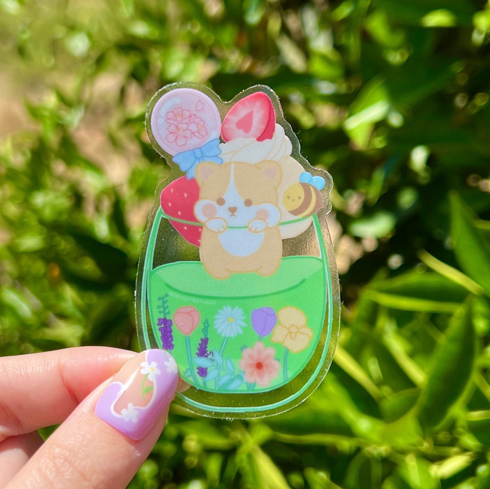 Seasons Parfait Transparent Stickers: Kawaii Stickers Dessert - Etsy