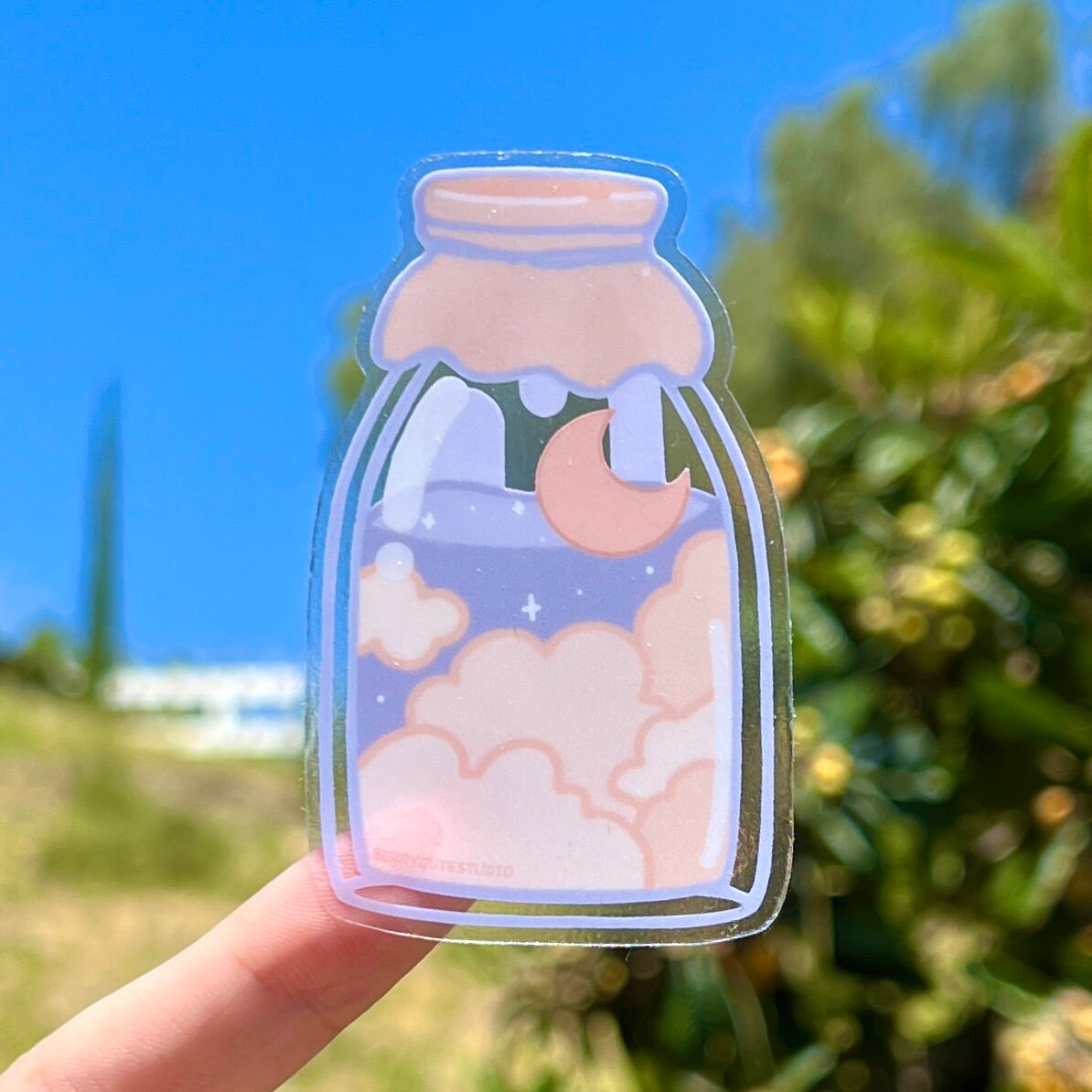 Dream Jars Aesthetic Transparent Vinyl Sticker Pastel - Etsy
