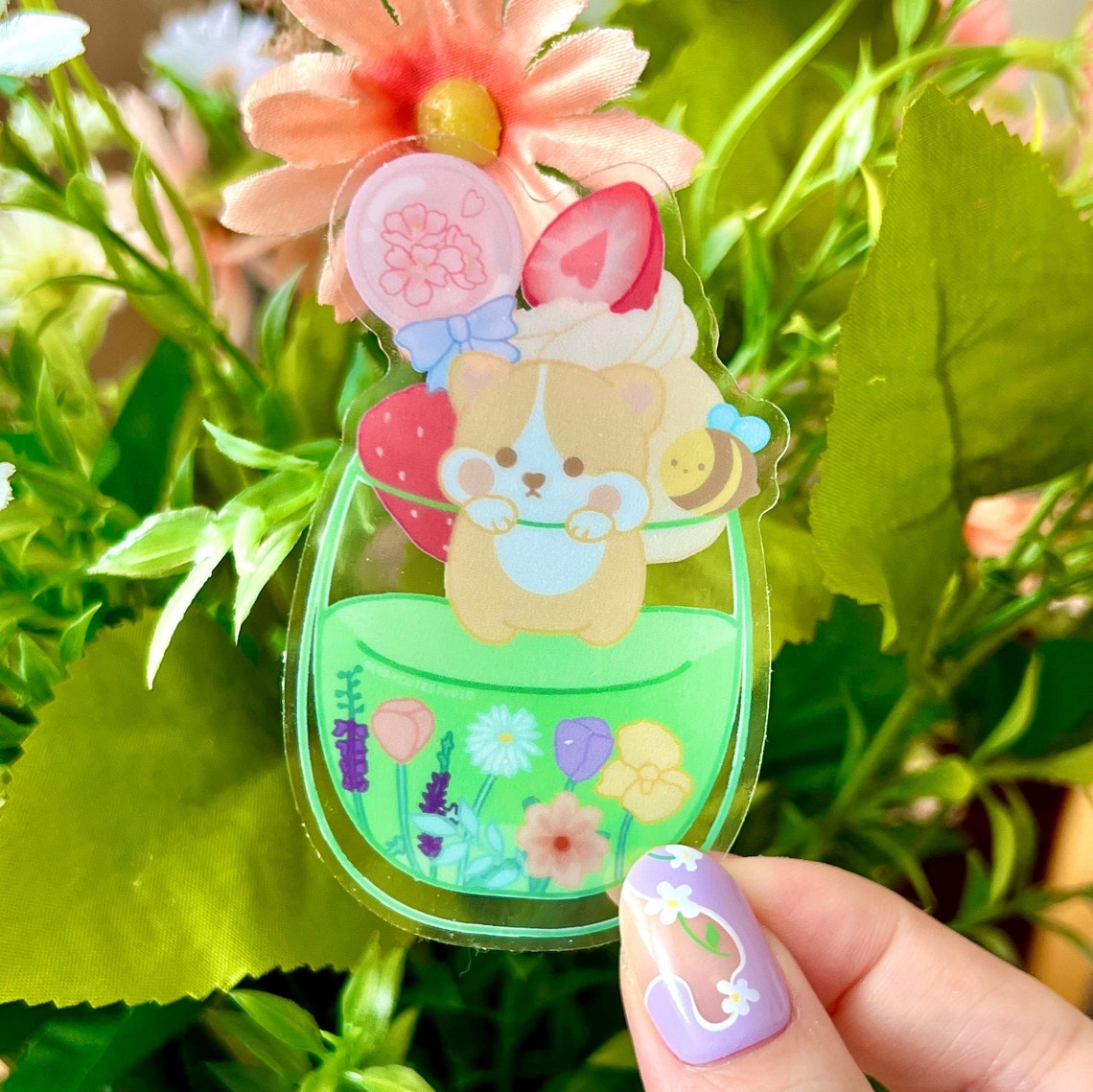 Seasons Parfait Transparent Stickers: Kawaii Stickers Dessert - Etsy