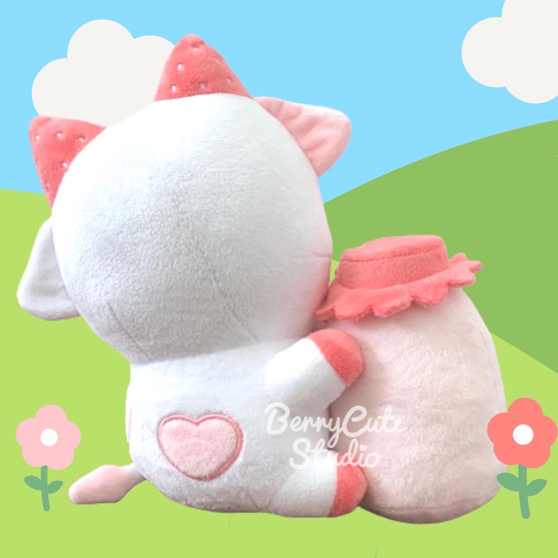 Strawberry Cow Plushie Cow Plush Collectible Plush Cute - Etsy