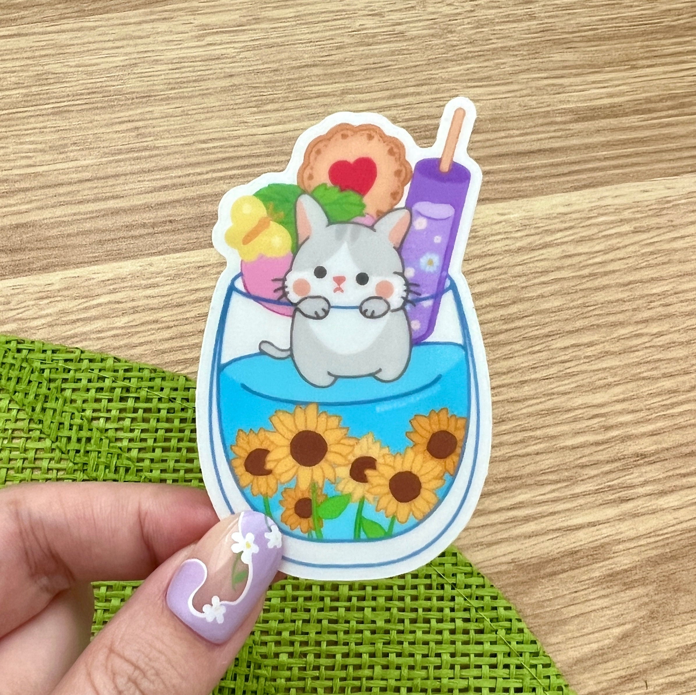 Seasons Parfait Transparent Stickers: Kawaii Stickers Dessert - Etsy