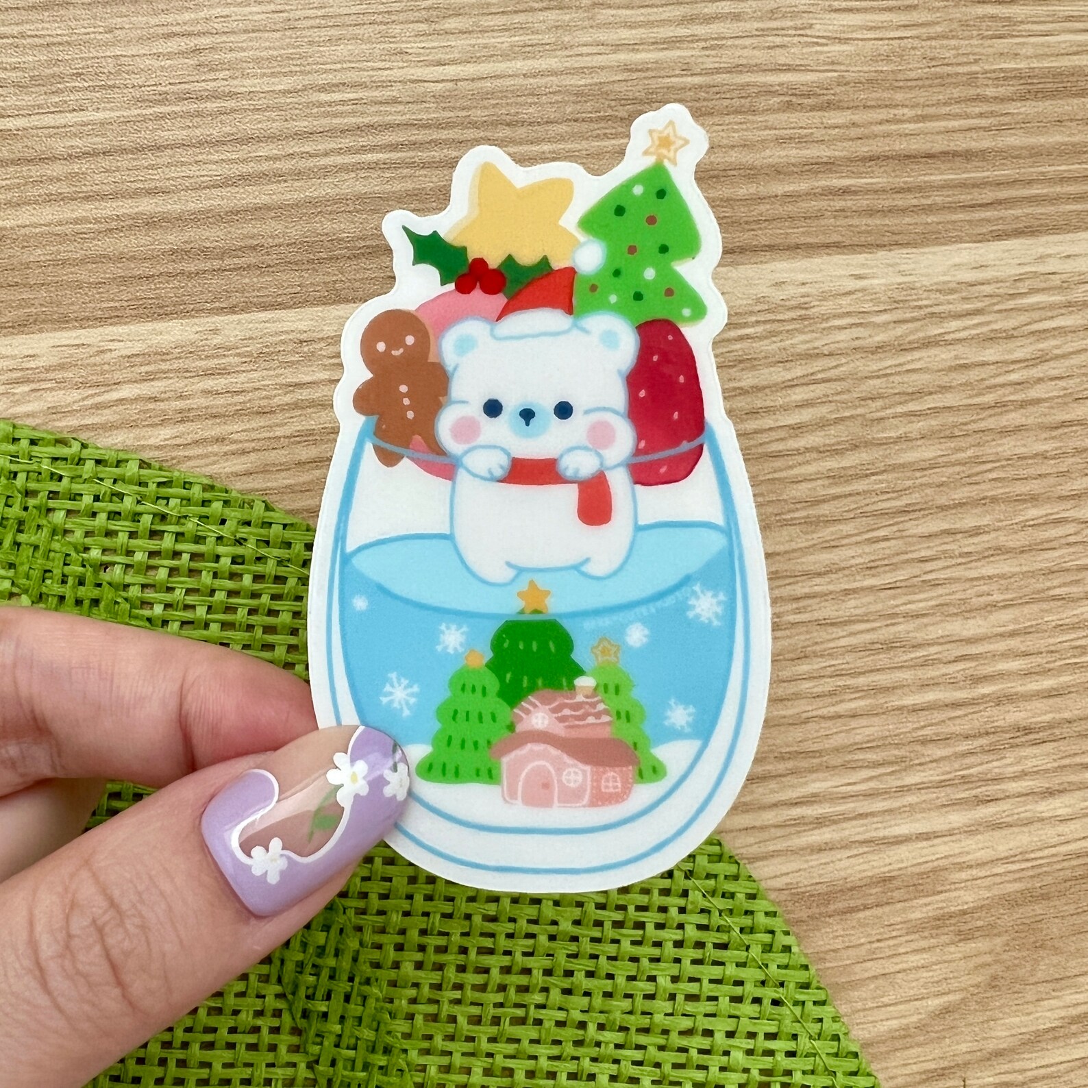 Seasons Parfait Transparent Stickers: Kawaii Stickers Dessert - Etsy