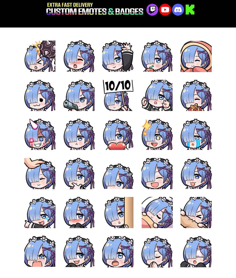 Twitch Emotes | Get Custom Handmade Emotes for Twitch and Discord ...