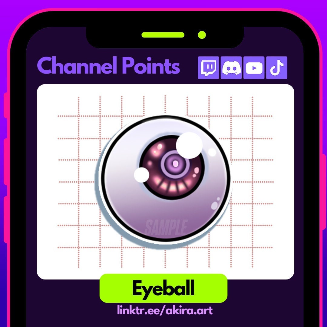 Eyeball Channel Points for Twitch | Twitch Channel Point Icon | Twitch ...