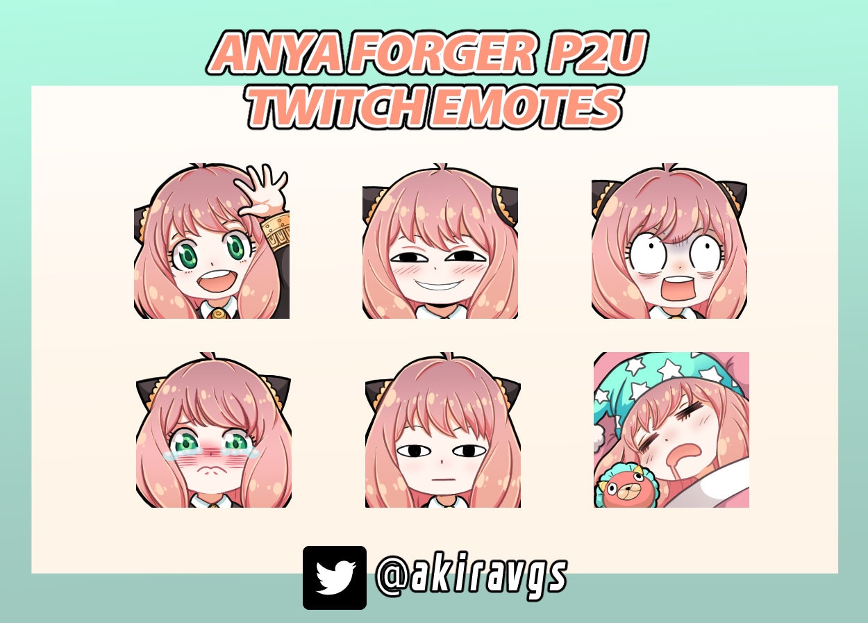 Spyxfam Pink Daughter P2U Emote Set for Twitch and Discord - Etsy