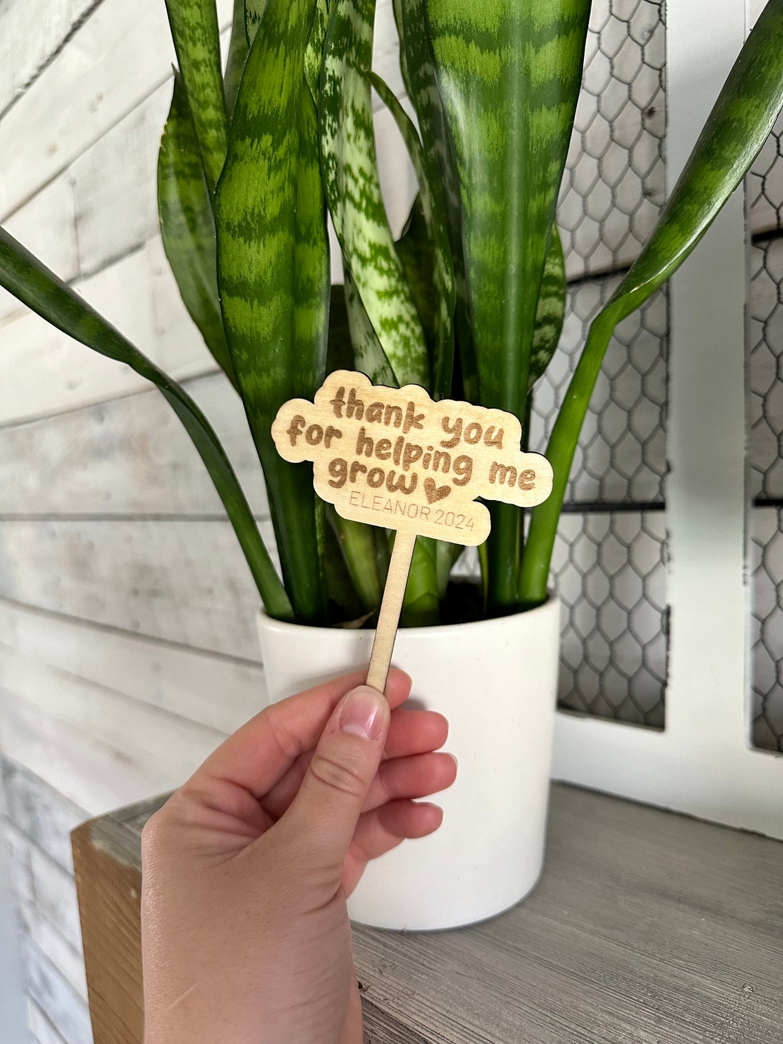 TEACHER GIFT: Personalized Plant Stake - Etsy
