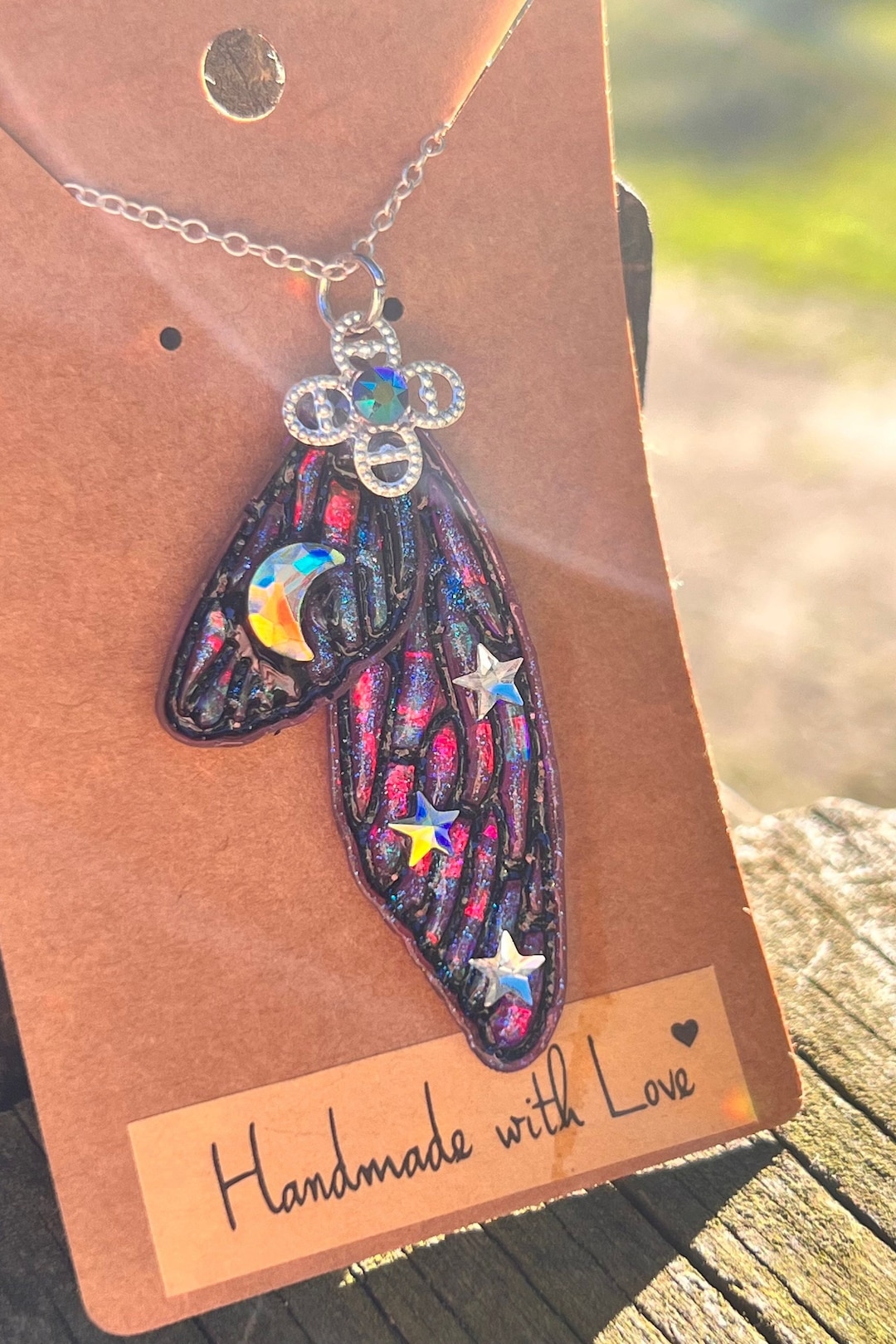 Enchanted Fairy Wing Pendant Fairy Wing Necklace Gift for - Etsy