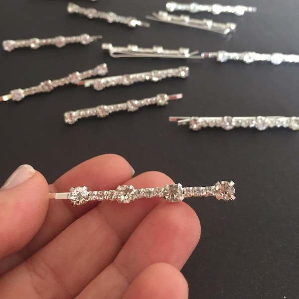 Diamond Hair Clip - Etsy