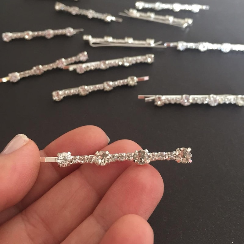 Diamond Hair Clip - Etsy