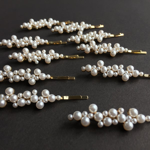Pearl Hair Clip - Etsy