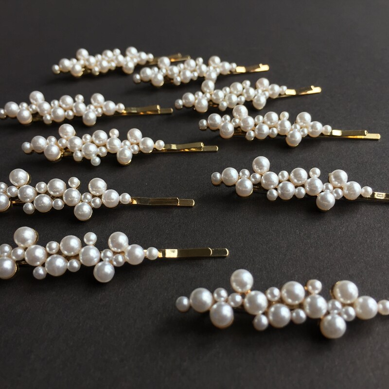 Pearl Hair Clip - Etsy