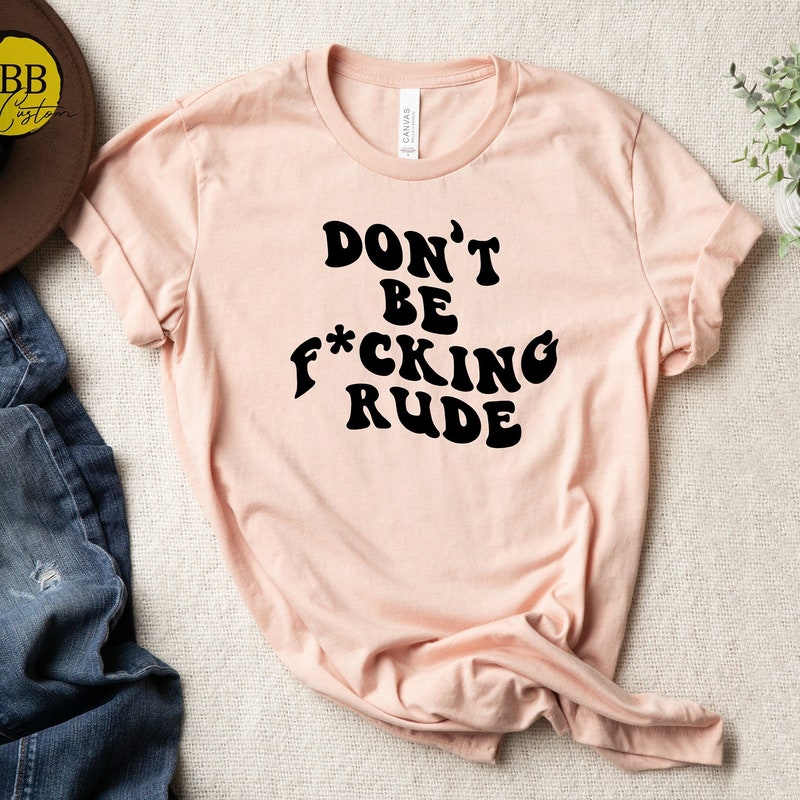 Rude T Shirt - Etsy