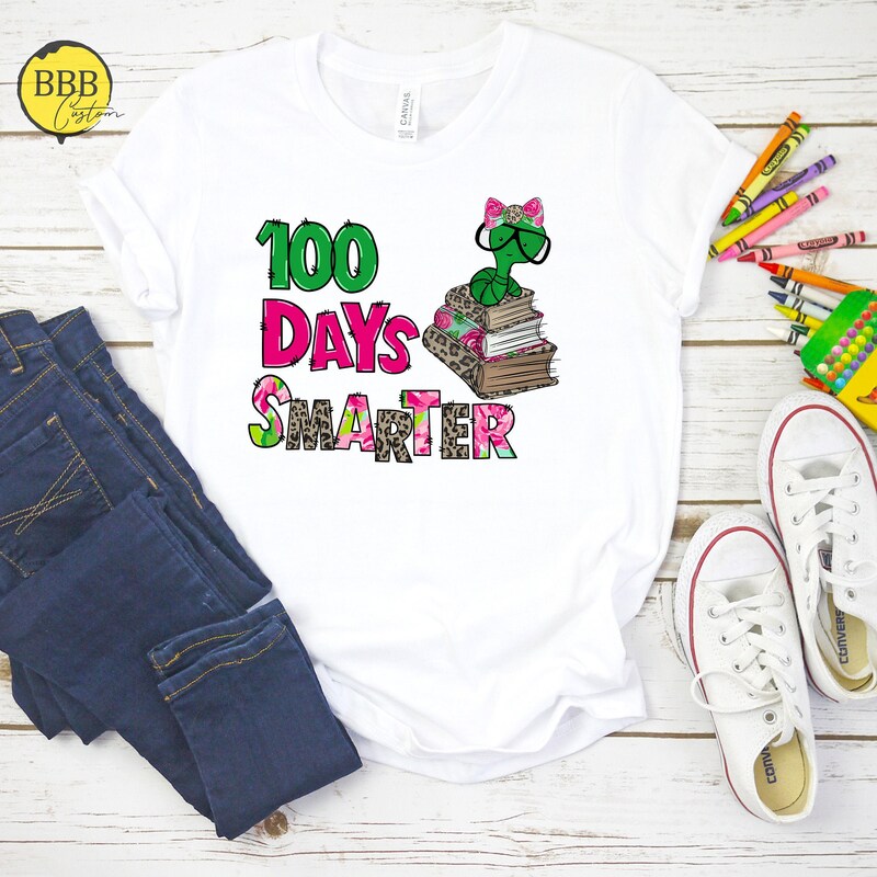 100 Days Smarter Svg - Etsy