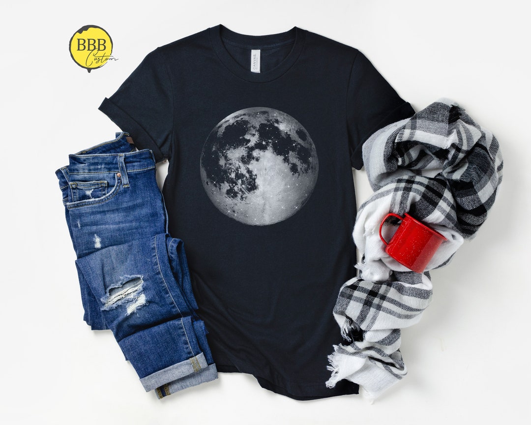 Moon Shirt for Women, Moon Phases Shirt, Full Moon Shirt, Moon Phase ...