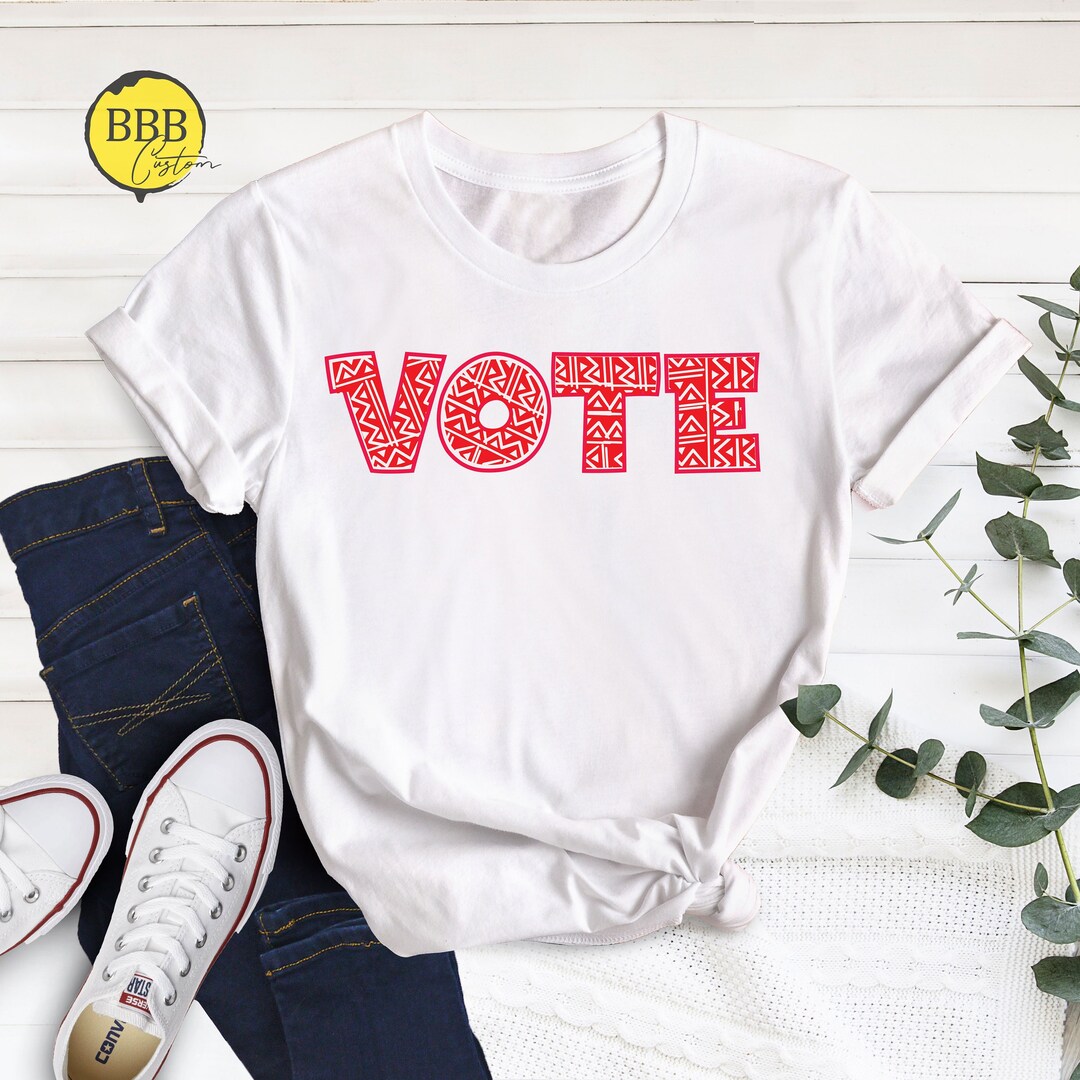 Colorful Vote T-shirt, Voter Shirt, Election 2024 Shirt, Register to ...