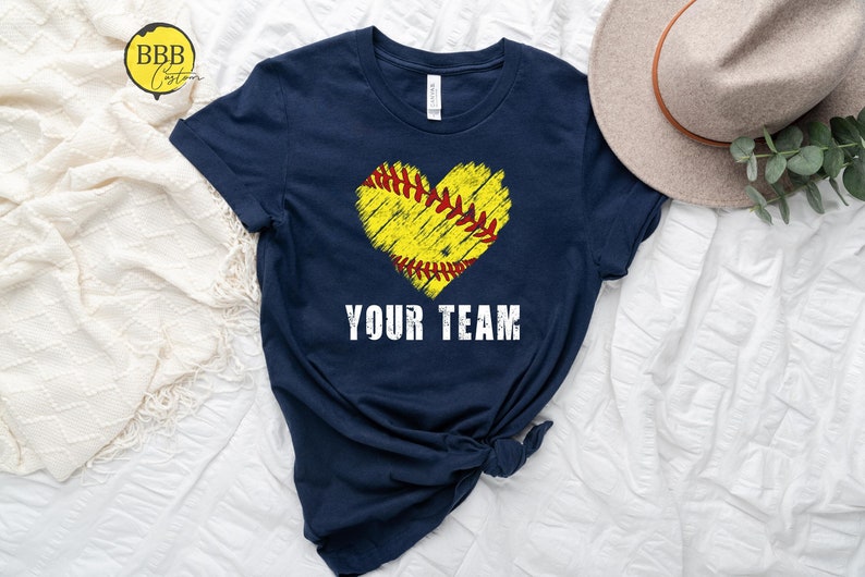 Custom Softball Team Shirts Softball T-shirt Favorite Season - Etsy