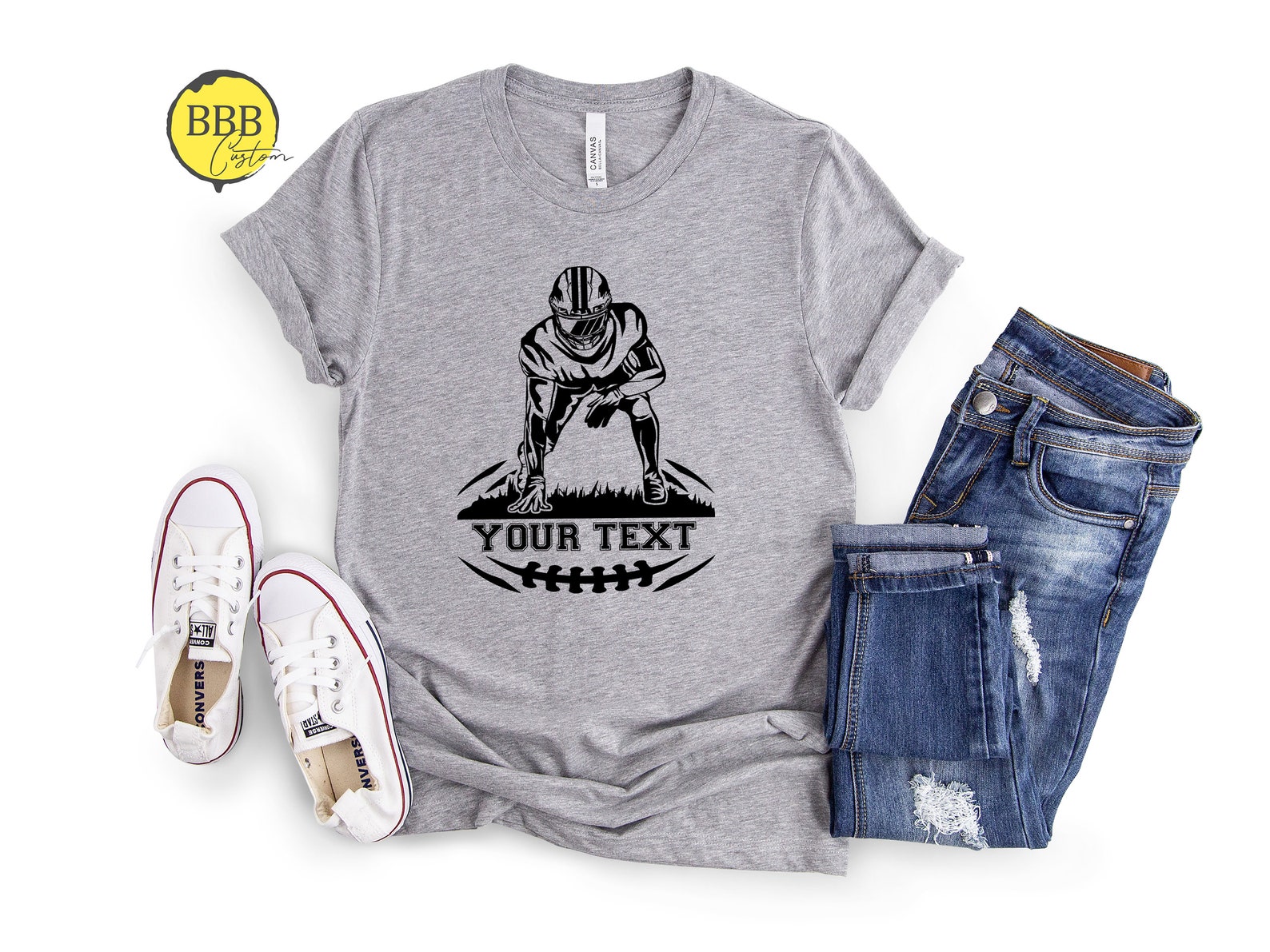 Custom Football T-shirt: Personalized Game Day Shirt, Football Lover ...